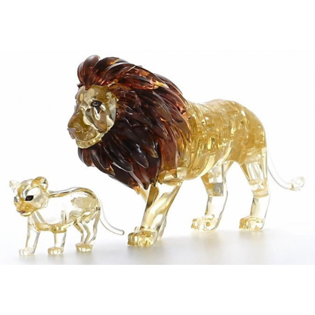 3D Lion & Cub Crystal Puzzles - Afterpay Available!